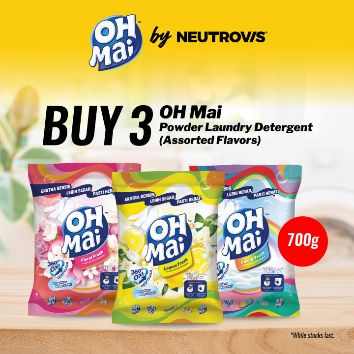 [VALUE COMBO] OH MAI Laundry Powder Detergent (700g x 3packs) | Lazada