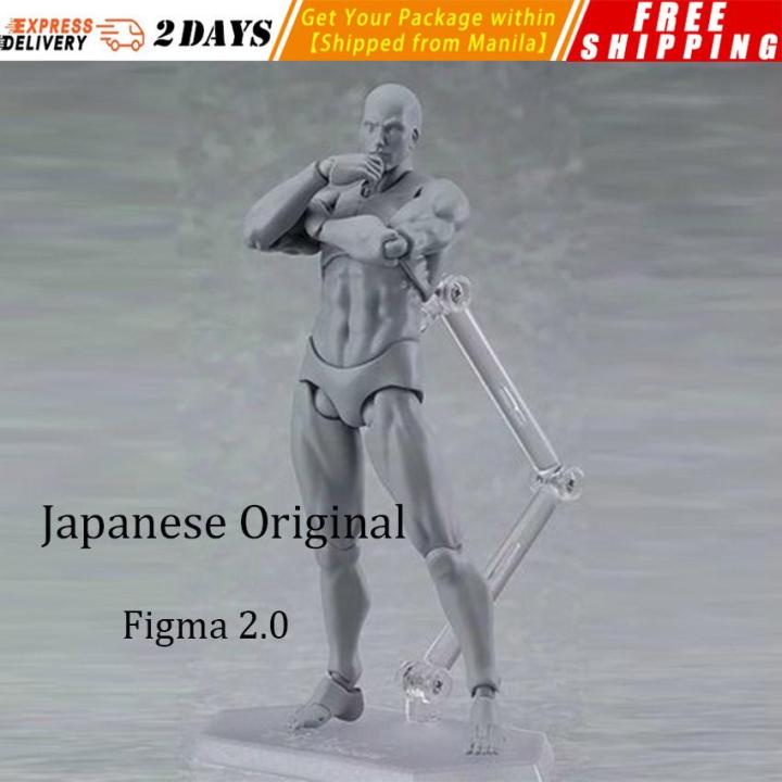 Figma He She Movable Body Joint Action Figure Toy Artist Art Painting ...