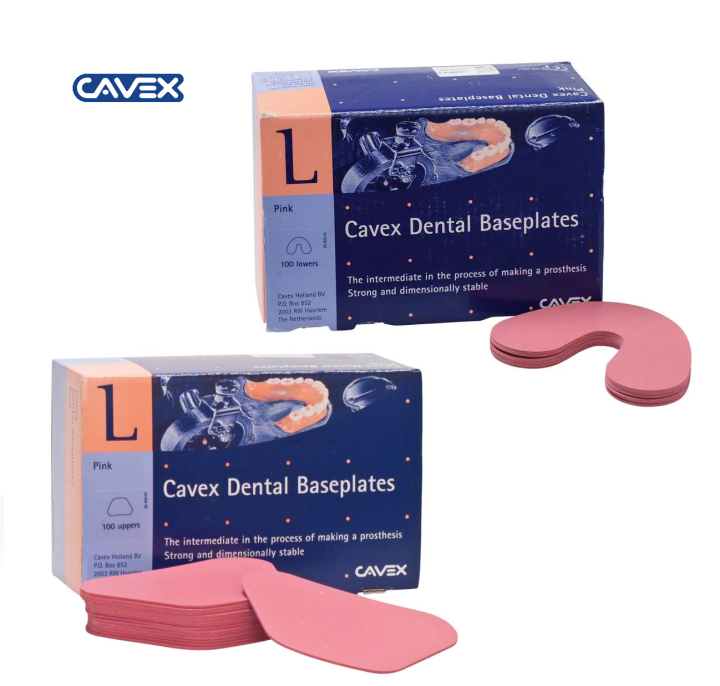 CAVEX DENTAL BASEPLATE[CAVEX/HOLLAND]SOLD PER PAIR: UPPER+LOWER DENTURE ...