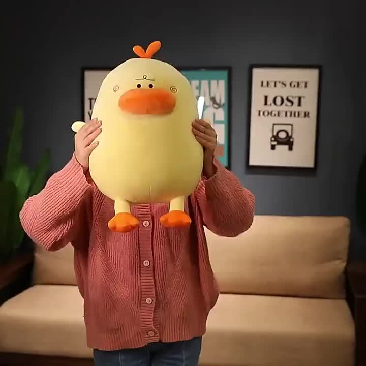 Cute Duck Doll Cute Big Mouth Duck Monster Soft Butt Duck plus logo ...