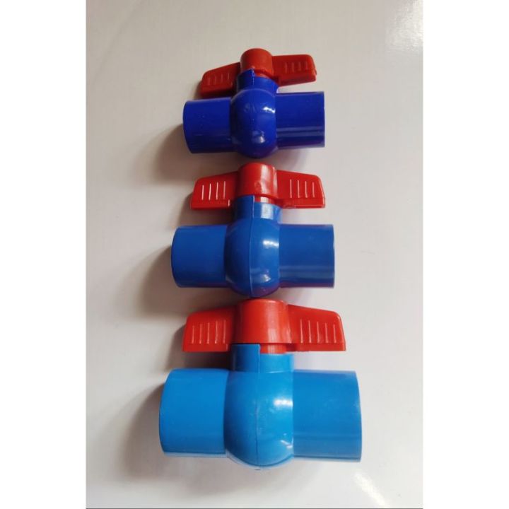 PVC ball valve plain blue without thread plain | Lazada PH