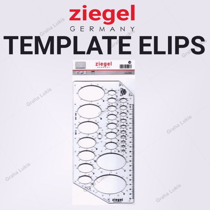 Ziegel Template Elips - Penggaris Oval - Mal Elips | Lazada Indonesia