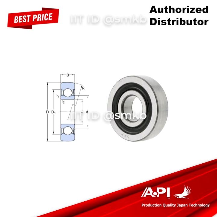 SKF ลูกเบี้ยวลูกกลิ้ง 361200 R แบริ่ง 10x32x9 mm. SKF Deep Groove Ball ...