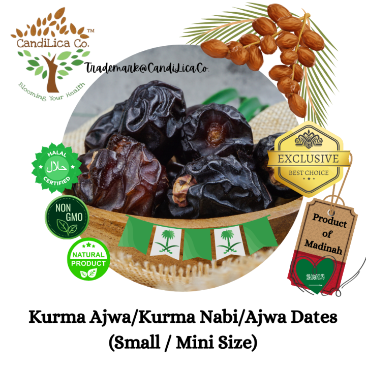 Kurma Ajwa Mini | Kurma Nabi | Small Size Ajwa Dates | CandiLica Co ...