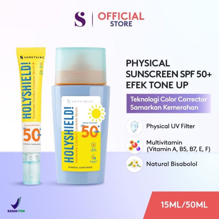 SOMETHINC Holyshield! Sunscreen Comfort Corrector Serum SPF 50+ PA ...