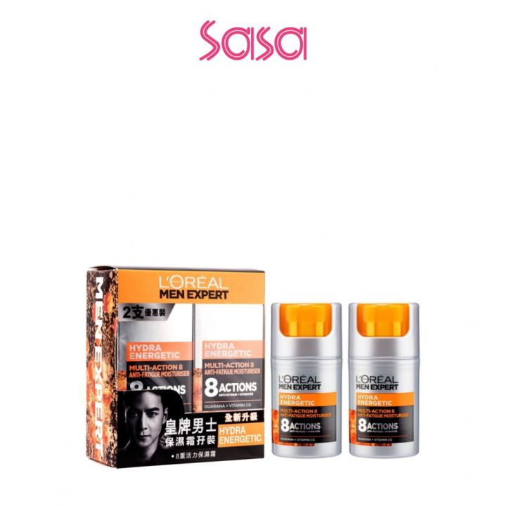 L'OREAL Hydra Energetic Multi Action 8 Twin Set (2 piece) | Lazada ...