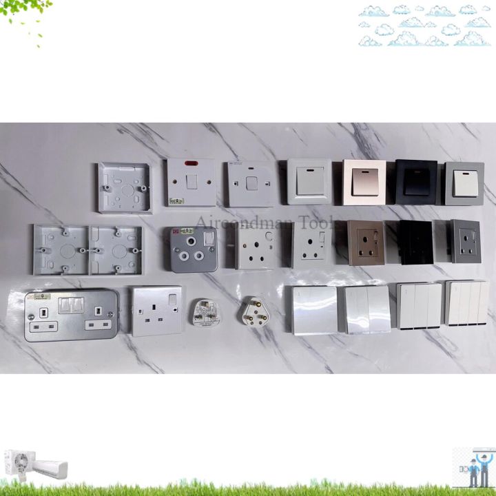 (Aircond Tool) switch socket power supply incoming aircond / plug ...