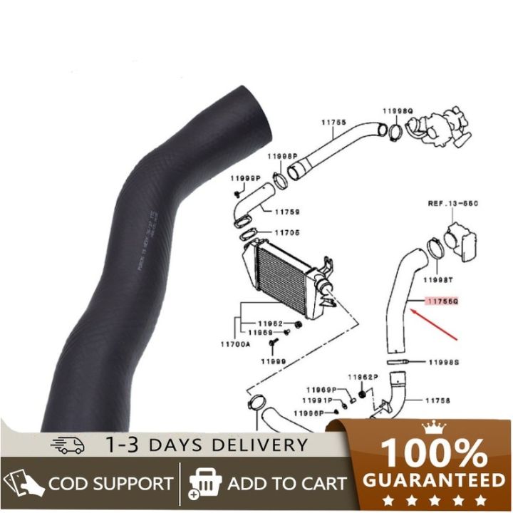 【COD】Intercooler Turbo Hose Outlet Mitsubishi Montero GEN2 2008-2015 ...