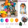Moana Party Balloons Garland Arch Kit with Moana Foil Balloon for Kids ...