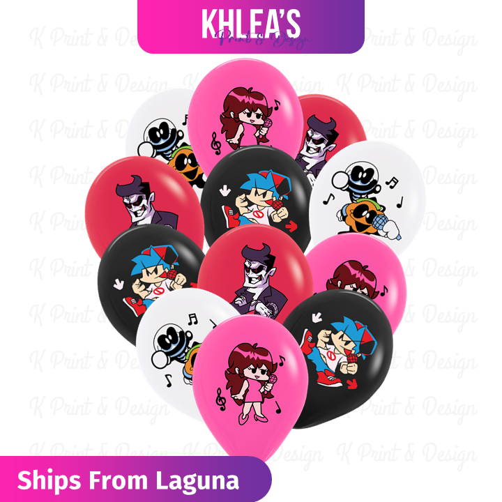 12pcs. Friday Night Funkin Themed Birthday Balloons | Lazada PH