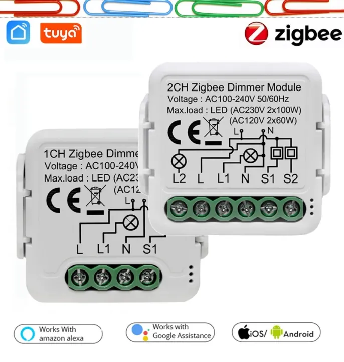 【Get the Perfect Fit】 Tuya smart ZigBee switch dimmer module dimmable ...