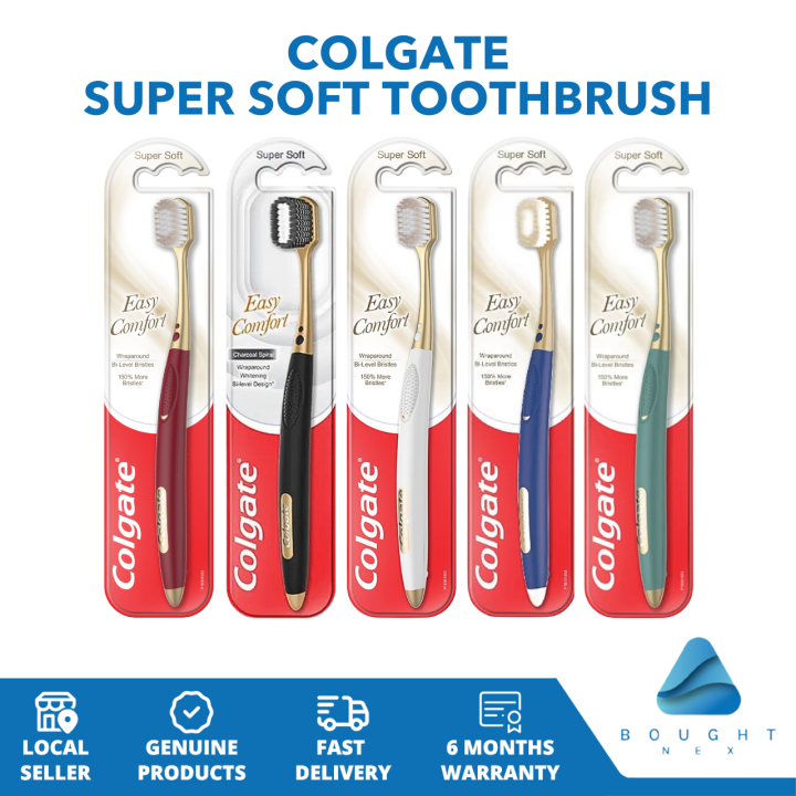 Colgate Easy Comfort Wide Head Super Soft Toothbrush 1pc Wider Reach ...
