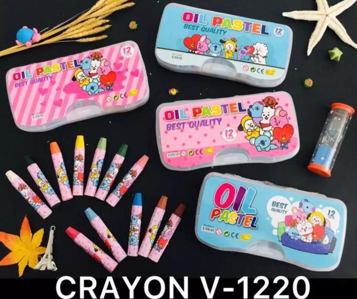 Vanco Crayon Oil Pastels V 1220 Isi 12 Karakter Bts / Bt 21. Termurah ...