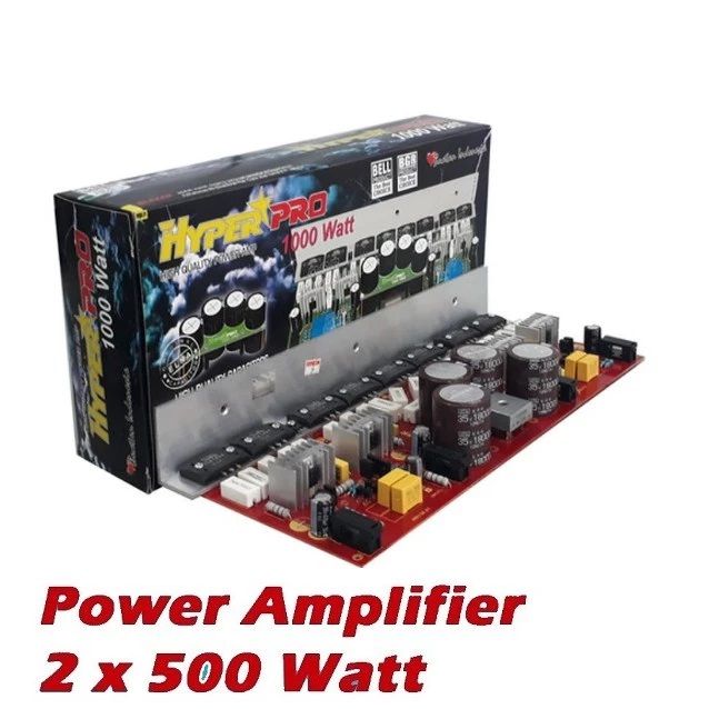 Kit PA. Blazer 2x500W 1000 Watt Hyper Pro Power Amplifier 1000W Audio ...