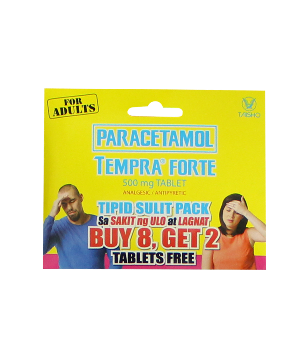 TEMPRA FORTE BUY 8 GETS 2 TABLETS FOR FREE ! | Lazada PH