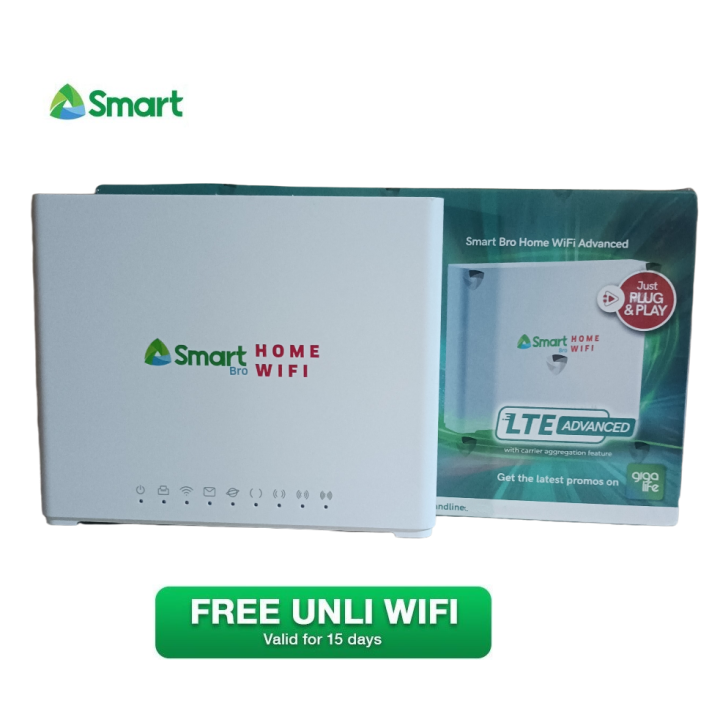 SMART Bro LTE-Advanced Prepaid Home WiFi CAT6 (Evoluzn ID5L) with FREE! UNLI data for 15 days ...