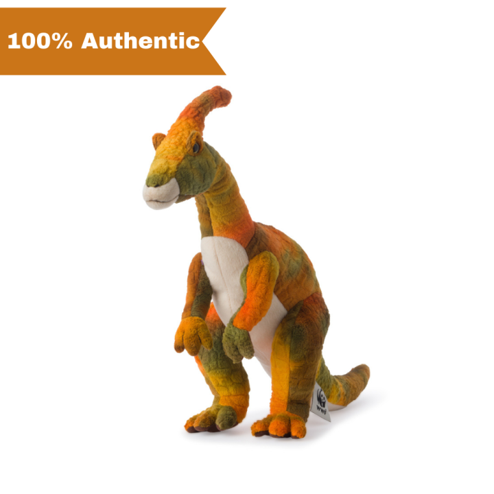 WWF Standing Parasaurolophus Plush Toy 43cm. Parasaurolophus Dinosaur ...