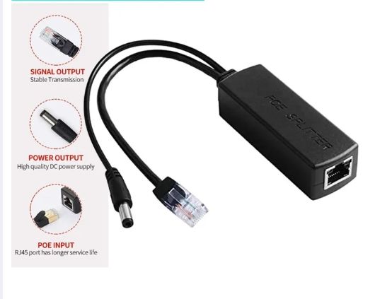 Active PoE Splitter Power Over Ethernet 48V To 12V Active Isolated Poe ...