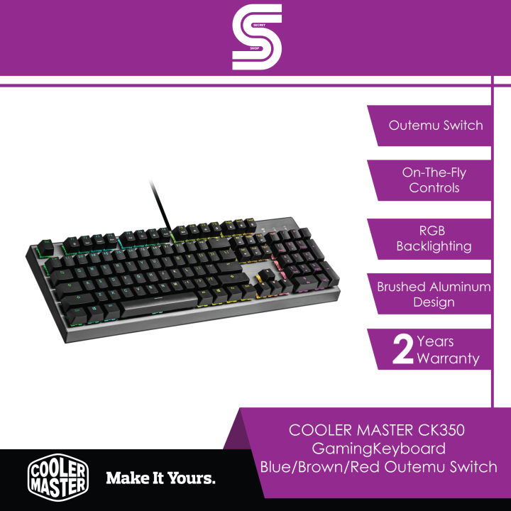 COOLER MASTER CK350 Gaming Keyboard - Blue/Brown/Red Outemu Switch | Lazada