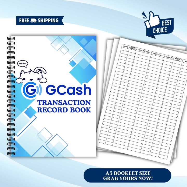 GCash Transaction Record Notebook | Lazada PH