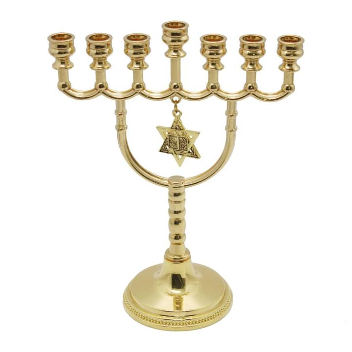Candlestick Israel Hanukkah Candle Holder Shabbat Candle Holder ...