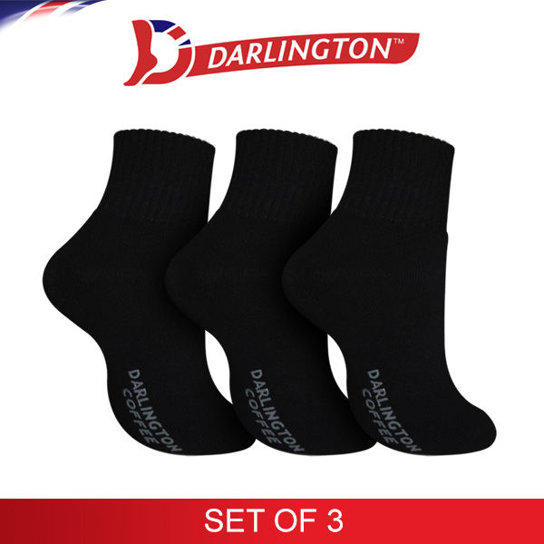 Darlington Coffee Men's Sports Ankle Socks 970267 makapal Black - Set ...
