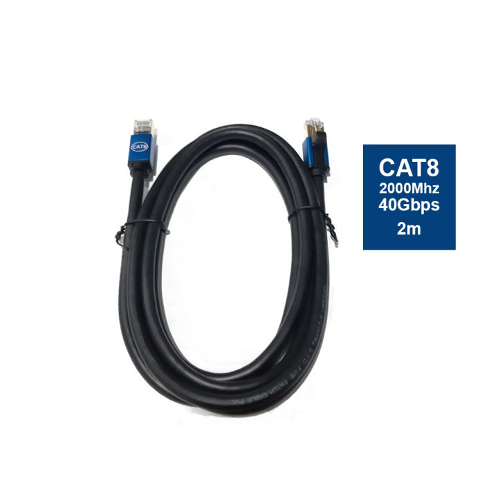 Kabel Round Cat 8 Patch Cord Ethernet UTP Cable 2 Meter | Lazada Indonesia