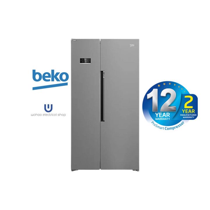 BEKO SIDE BY SIDE REFRIGERATOR (ProSmart Inverter)- ASL1342S | Lazada