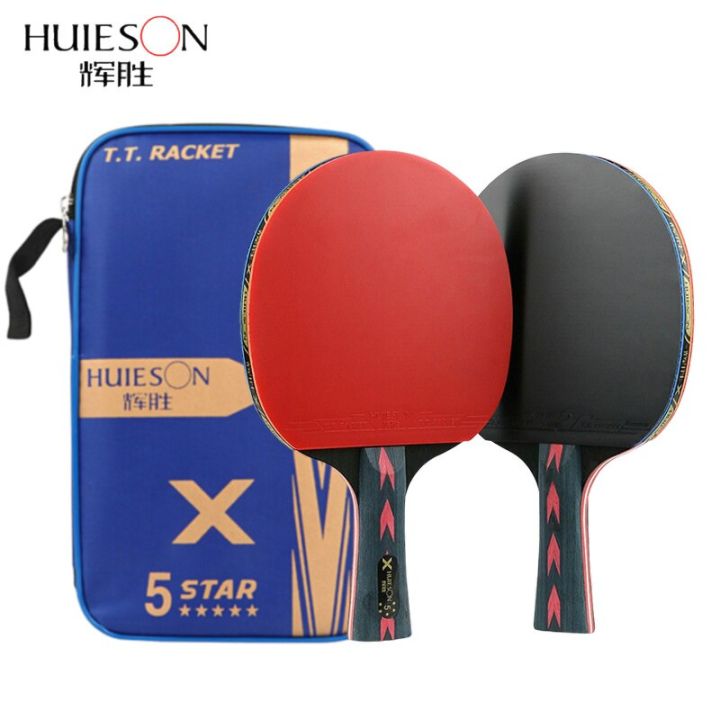 Huieson 2pc 5/6 Star Ping Pong Rackets Set Offensive Table Tennis ...