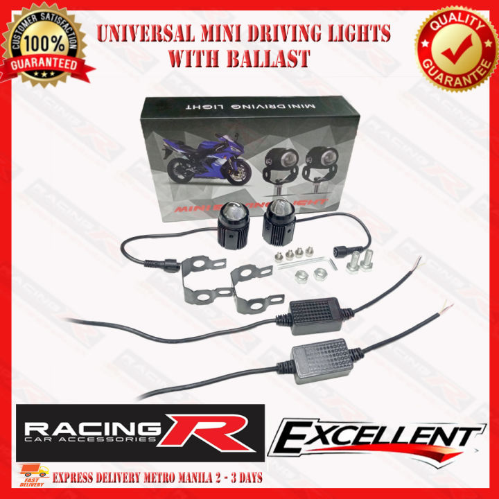 Universal Mini Driving Light for Motorcycle WITH AND WITHOUT BALLAST ...