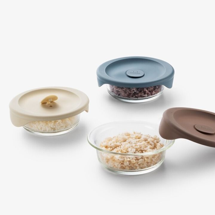 LocknLock Easy Meal 450ml (2P) 355ml (3P) Heat-Resistant Glass Rice ...