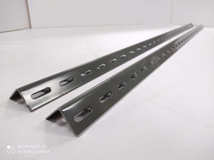 Slotted Angle Bar 1.5" x 1.5" x 2.0mm x 5 feet (1pc) Gray with Free ...