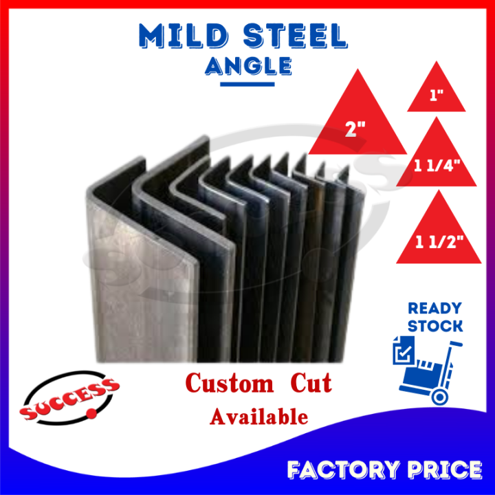 SUCCESS Mild Steel Angle Metal Angle Bar Besi Angle 铁角钢 DIY Custom Size ...