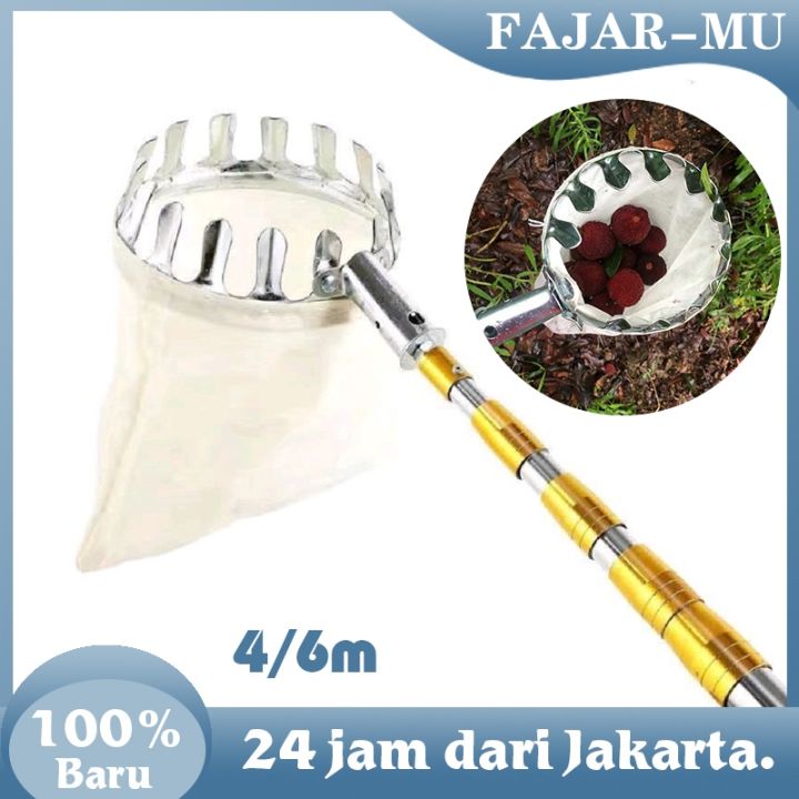 Pemetik Buah nyaman cepat Pemetik Buah Teleskopik ketinggian tinggi ...