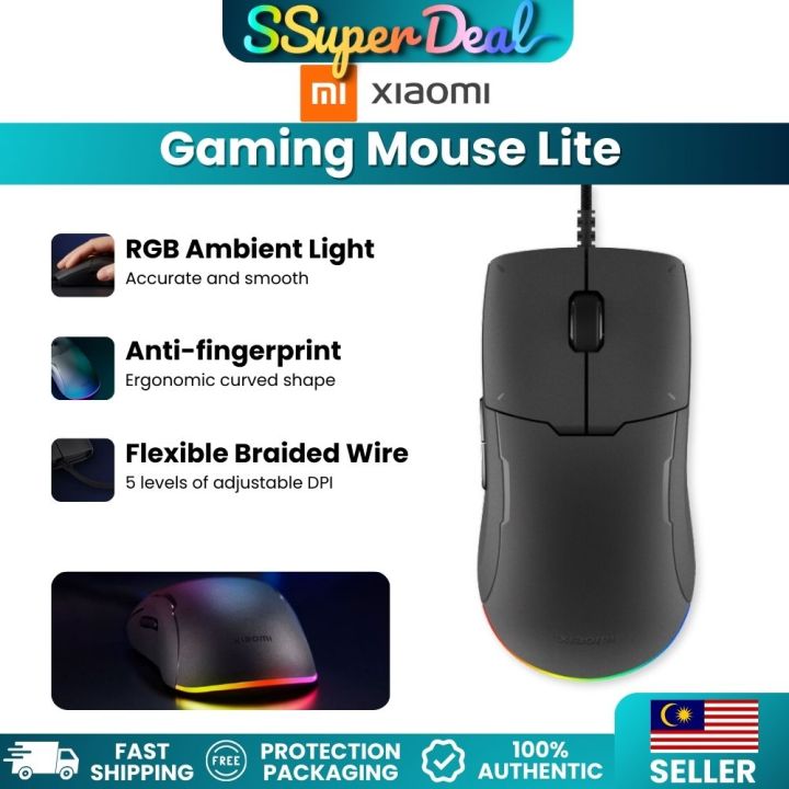 Xiaomi Gaming Mouse Lite With High Flexible Braided Wire | Lazada
