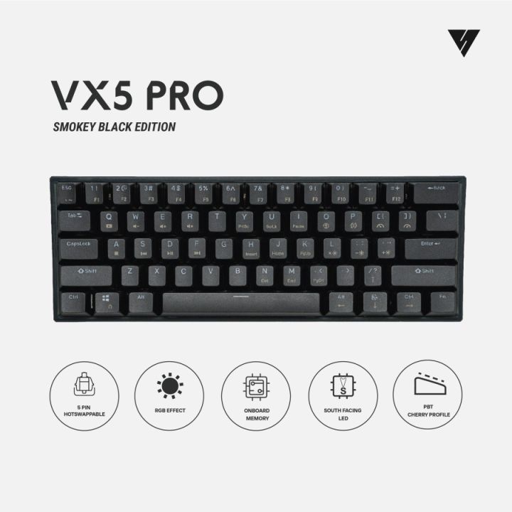 VortexSeries VX5 PRO 60% RGB Gaming Mechanical Keyboard | Lazada Indonesia