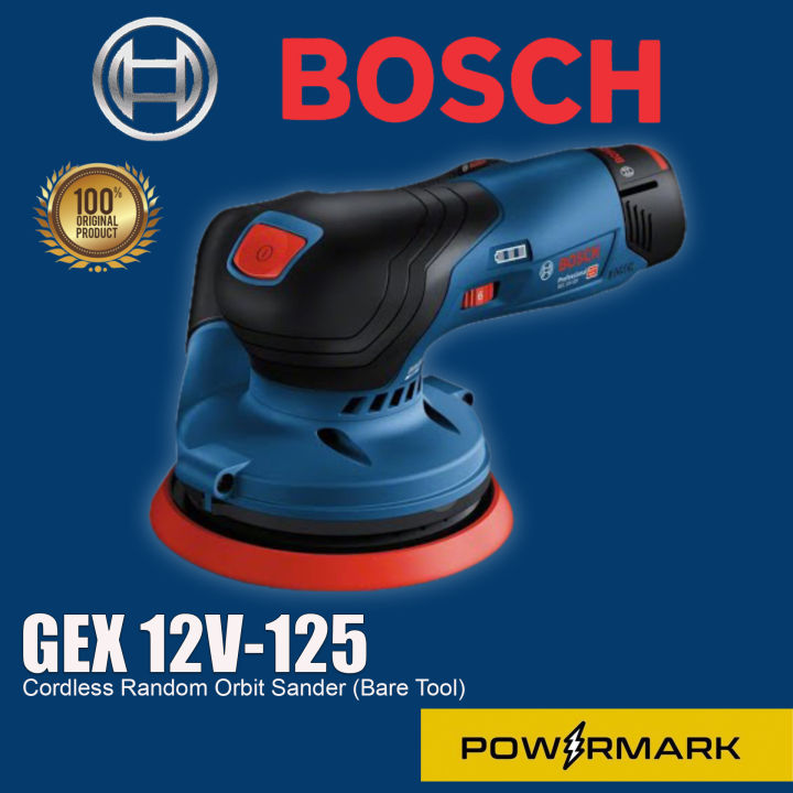 BOSCH GEX 12V-125 Cordless Random Orbit Sander (Bare Tool) [POWERMARK | BCT] | Lazada PH