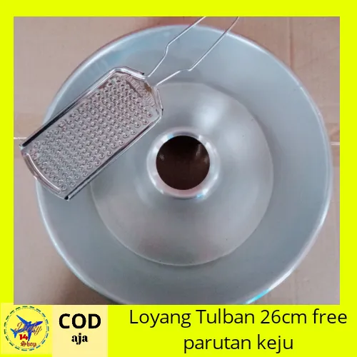 Loyang Tulban Ukuran 26cm free Parutan Keju/Peralatan kue murah ...