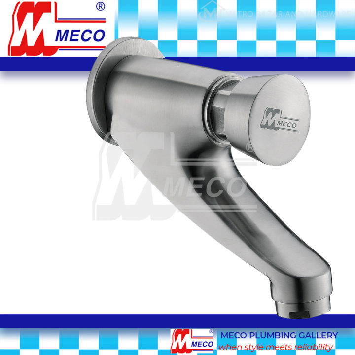 Meco Stainless Steel 304 Bathroom Sink Faucet Delay Action Faucet with ...