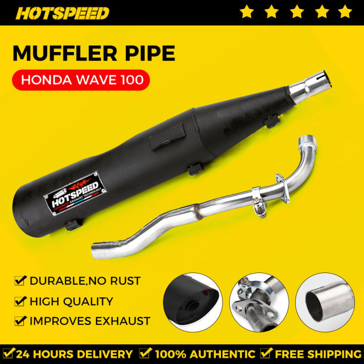 HOTSPEED Muffler Pipe For Honda Wave100 Chicken Pipe Original Power ...
