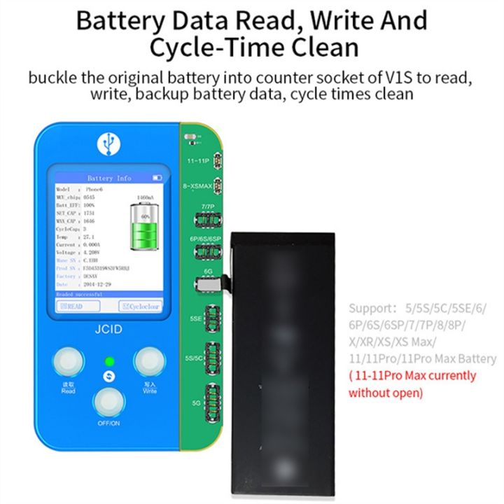 【CW】 JC V1SE Battery Repair Flex Cable Board Programmer For Iphone 11 ...
