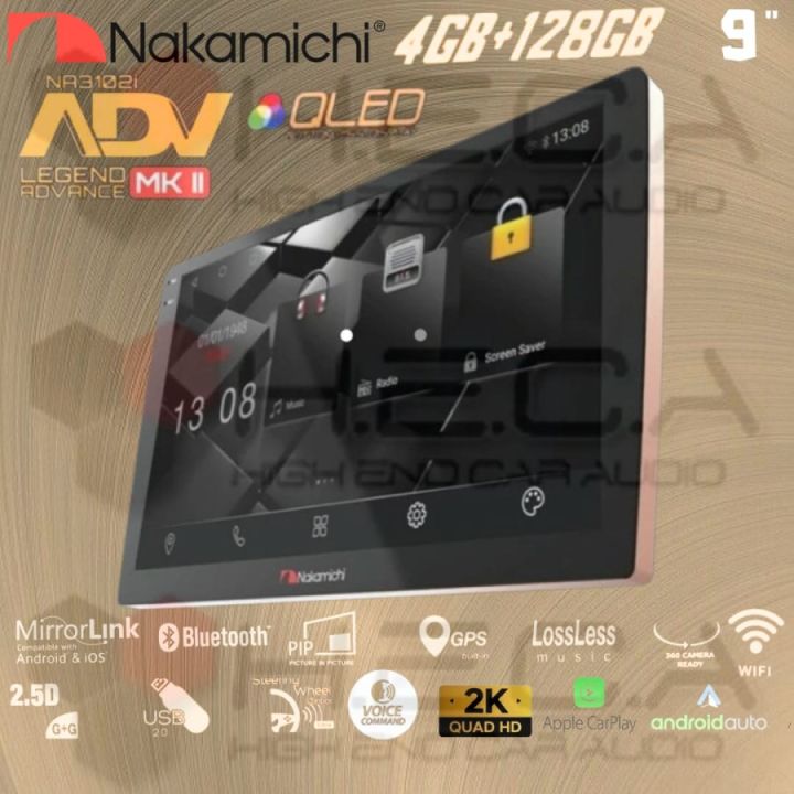 Nakamichi LEGEND ADV MKII 4/128 GB ADVANCE MK2 NA3102i Android 9" Head ...
