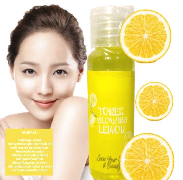 New Toner Glowing Lemon 30 ml Wajah Kinclong Bersih Pelicin Wajah ...
