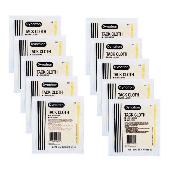 3M 812 (12 pcs) ผ้าเหนียวไดนาดรอน สีเหลือง Dynatron Tack Cloth เช็ดก่อน ...