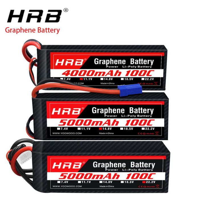 HRB Graphene Batery 2S 3S 4S 5S 6S RC Lipo Battery 1300mah 1500mah 2200mah 3300mah 4000mah ...