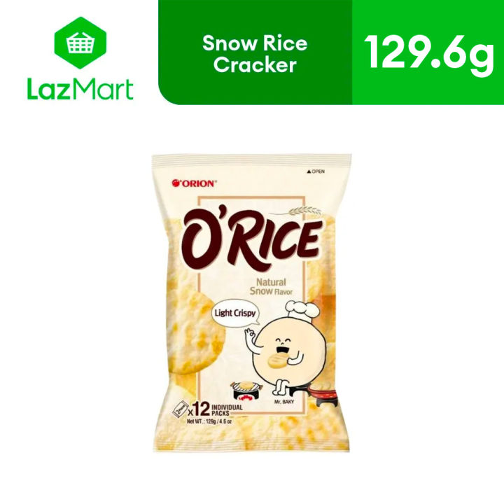 Orion O'rice Natural Snow Rice Cracker 129.6g | Lazada PH