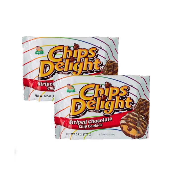 Chips Delight Striped Chocolate Chip Cookies 175g - Pack of 2 | Lazada PH