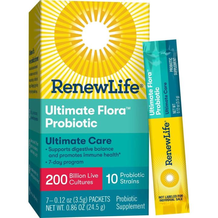 Renew Life Adult Probiotic 200 Billion- Ultimate Flora Probiotic Extra ...