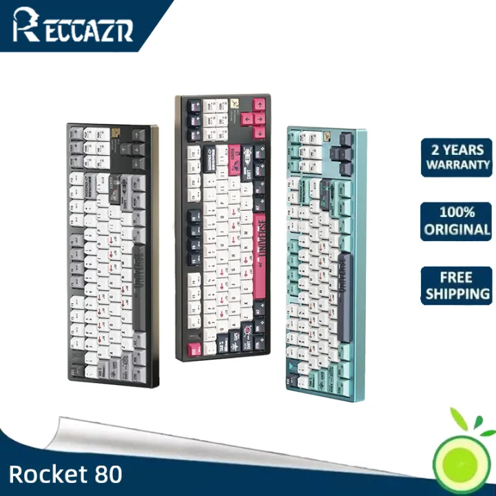 Reccazr Rocket 80 Mechanical Keyboard 3modes Hot Swap Gasket Structure ...