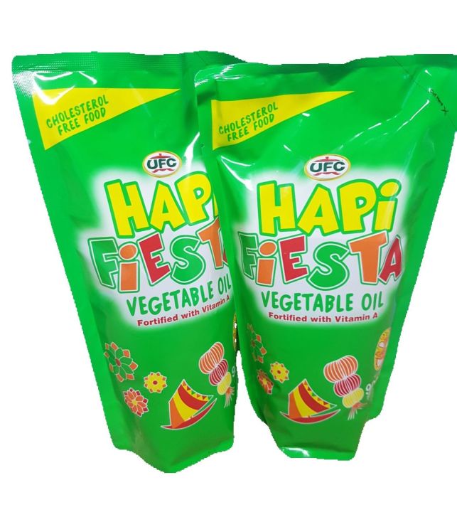UFC HAPI FIESTA Vegetable Oil (2 pouches x 900 ml) | Lazada PH